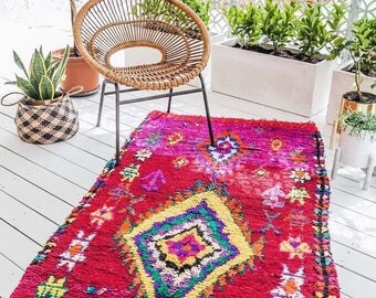 Pink moroccan rug | Etsy