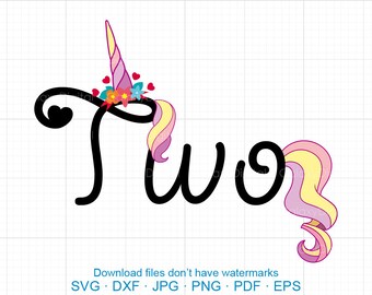 2nd birthday clipart | Etsy