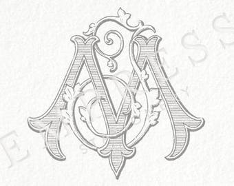Mj monogram | Etsy