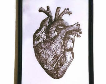 Heart print | Etsy