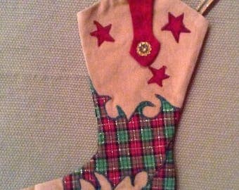 Cowboy Boot Christmas Stocking Pattern 2012 PDF version