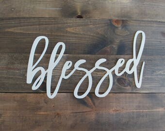 Blessed sign | Etsy