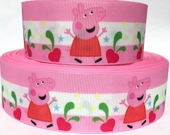 Peppa pig ribbon | Etsy