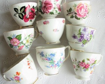 Mismatched teacup | Etsy