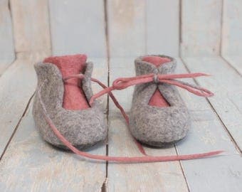 Felt baby booties | Etsy