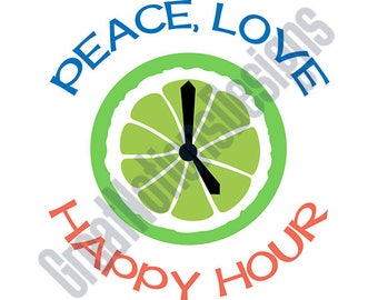 Happy hour svg | Etsy