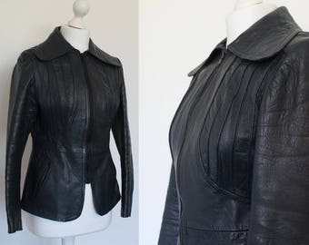 70s leather jacket | Etsy