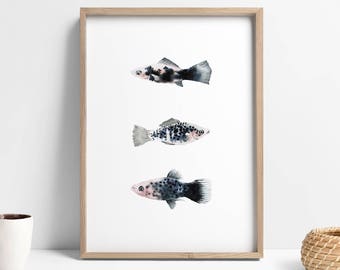 Fish wall art | Etsy