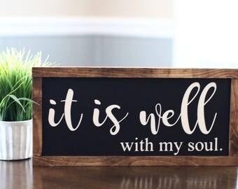 It is well sign | Etsy