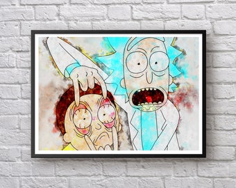 Rick and morty poster | Etsy