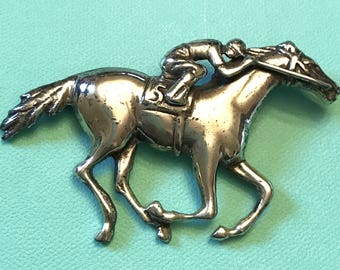 Vintage horse brooch | Etsy
