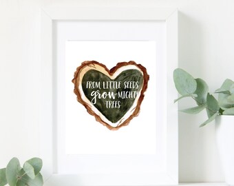 Grow mighty trees | Etsy