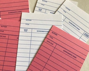 Library due date | Etsy