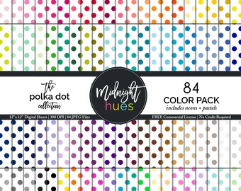 Multi color dots | Etsy