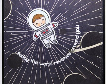 Astronaut card | Etsy