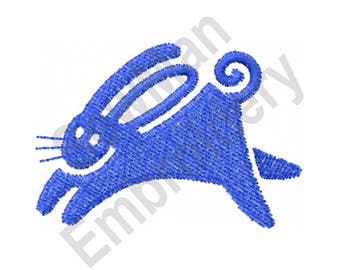 Rabbit embroidery | Etsy