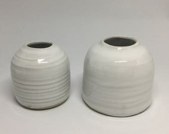 Small white vase | Etsy