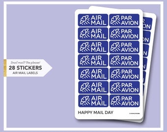 Airplane Post Mark Air Mail Par Avion Mail Art Rubber Stamp