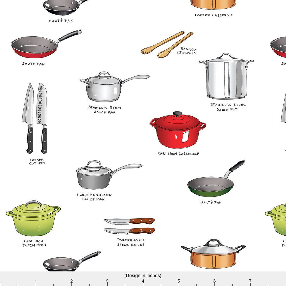 Cookware Fabric Get Cookin' By Pattysloniger Cookware