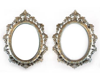 Vintage oval frame | Etsy