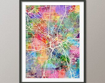 Vintage map Antique map of Dallas Old map of Dallas