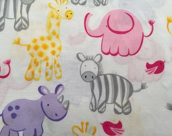 Zoo animal fabric | Etsy