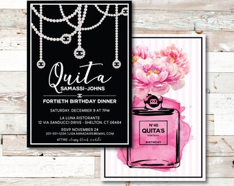 Chanel invitations | Etsy