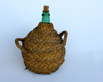 Wicker demijohn | Etsy