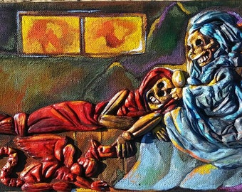 Day of the dead art | Etsy