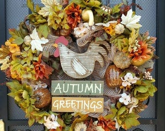 Rooster wreath | Etsy