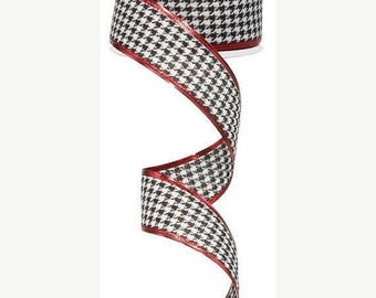 Houndstooth ribbon | Etsy