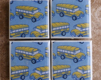 School bus magnet | Etsy