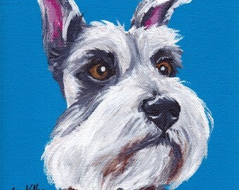 Schnauzer art | Etsy