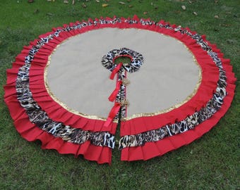 Large tree skirt | Etsy