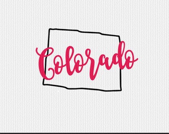 Colorado outline | Etsy