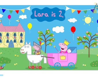 Peppa pig banner | Etsy