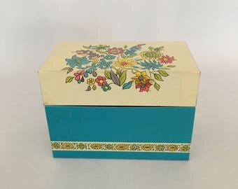 Vintage recipe box | Etsy