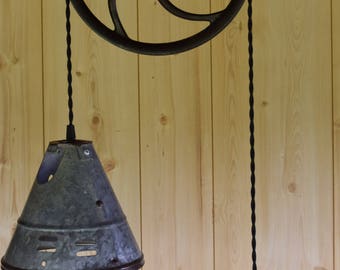 Rustic pulley | Etsy