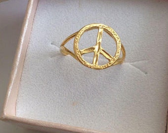 Peace ring | Etsy