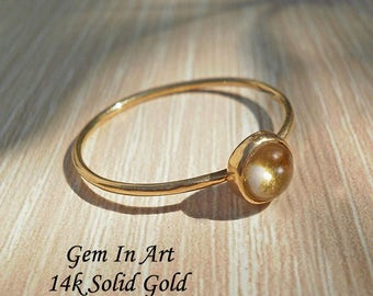 Dainty gold ring | Etsy