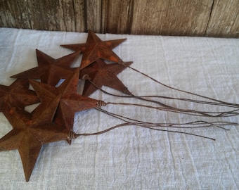 Rusty tin stars | Etsy