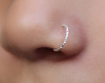 Tiny nose ring | Etsy