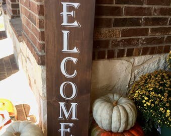 Welcome sign stand | Etsy