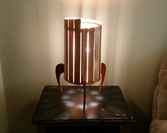 Wood table lamp | Etsy