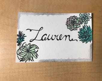 Custom name cards | Etsy