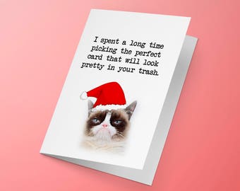 Grumpy cat card | Etsy