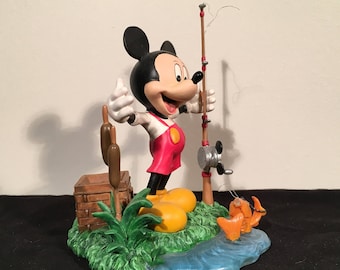 Mickey mouse fishing | Etsy