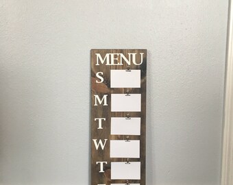 Wood menu | Etsy