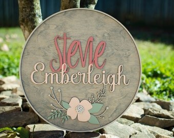 Baby name sign | Etsy