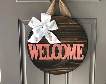 Spring door hanger | Etsy